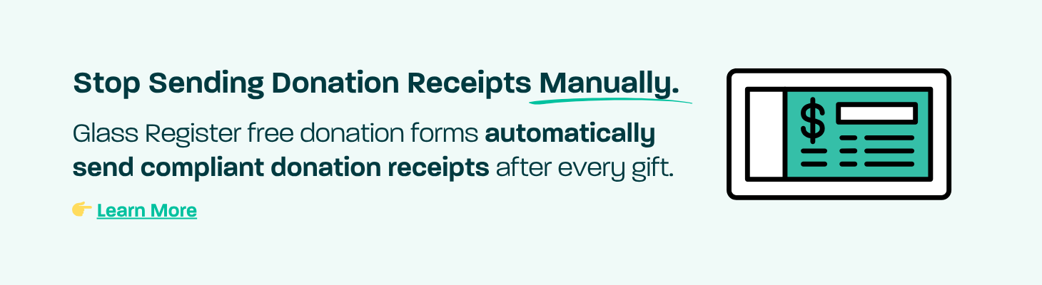 Free Donation Receipt Template | Societ Nonprofit Solutions