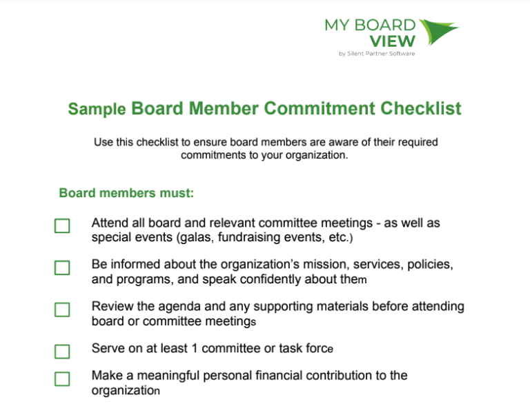 The ESSENTIAL Nonprofit Board Member Guide & Board Templates