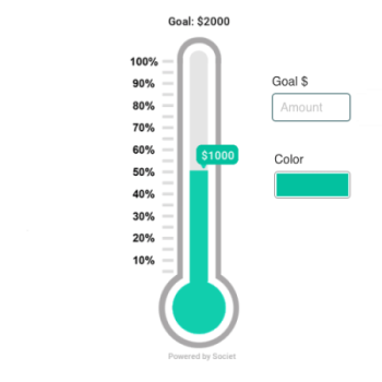 Goal Reached Thermometer